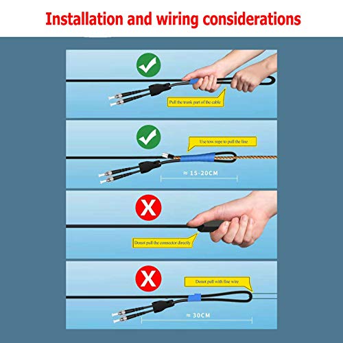 Jeirdus 5Meters 16FT LC to ST 10/40/100Gbs OM4 Outdoor Armored Duplex 50/125 Fiber Optic Cable Jumper Optical Patch Cord Multimode 5M LC-ST