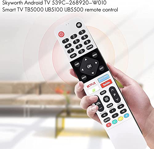 New Smart TV Remote Control Replacement Fit for Skyworth Android TV TB5000 UB5100 UB5500 539C-268920-W010 Televisions Controller