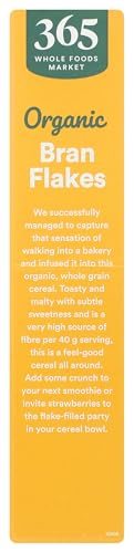 365 by Whole Foods Market, Organic Bran Flakes Cereal, 15 Ounce