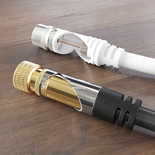 CableDirect – SAT Cable, coaxial Cable, Satellite Cable – TV Cable with Multi-Layer Shielding and Break-Proof Metal F connectors – 50ft (HDTV, Radio, DVB-T, DVB-C, DVB-S, DVB-S2)