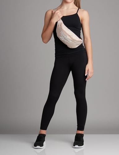 Reebok Fanny Pack - Lightweight Stylish Crossbody Waist Belt Bags for Women and Men with Adjustable Strap, Light Brown Foundation