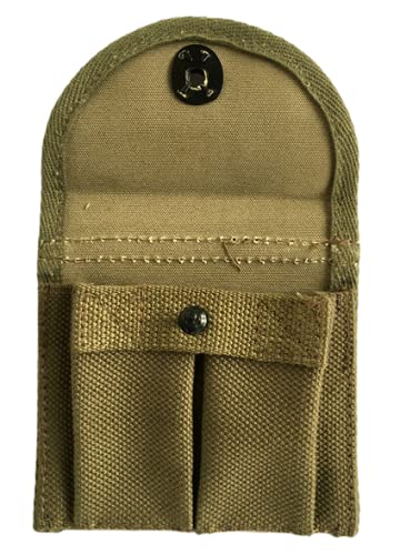 (Pack of 5) U.S WWII M1 Carbine Buttstock Ammo Ammunition Cartridge Magazine Pouch WW2