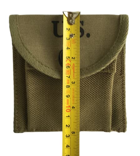 (Pack of 5) U.S WWII M1 Carbine Buttstock Ammo Ammunition Cartridge Magazine Pouch WW2