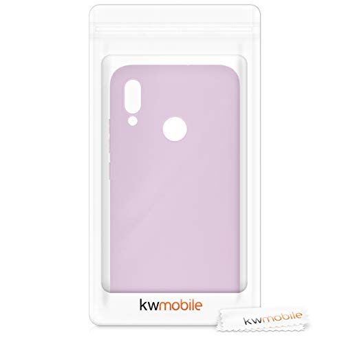 kwmobile Case Compatible with Huawei P Smart (2019) Case - Soft Slim Protective TPU Silicone Cover - Mauve