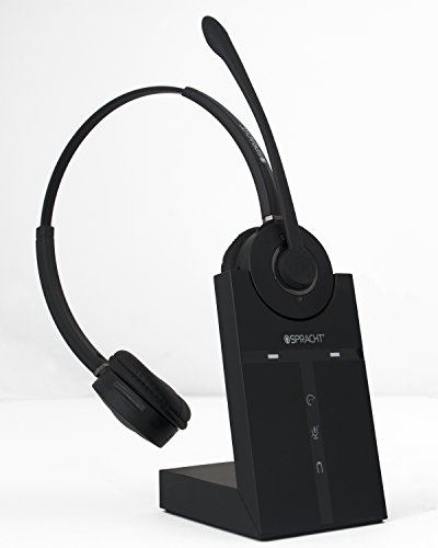 Spracht HS-2019 Zum Maestro DECT Stereo Dual Ear Wireless Headset for Desktop Phones