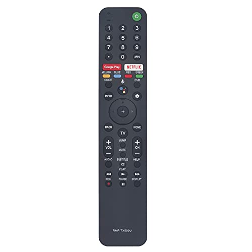 RMF-TX500U Replace Remote Control fit for Sony TV Bravia XBR-55A8H XBR-65A8H XBR-55X950G XBR-65X950G XBR-75X950G XBR-85X950G KD-75X750H KD-55X750H KD-65X750H XBR-43X800H XBR-49X800H XBR-49X950H
