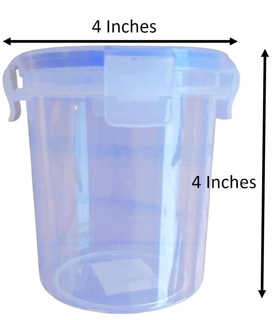 Overnight Oats Container with Lids (pack of 4) 17 oz Plastic Jar with Lid Container Portable Cereal and Milk Storage Jars Vegetable and fruit Salad Storage