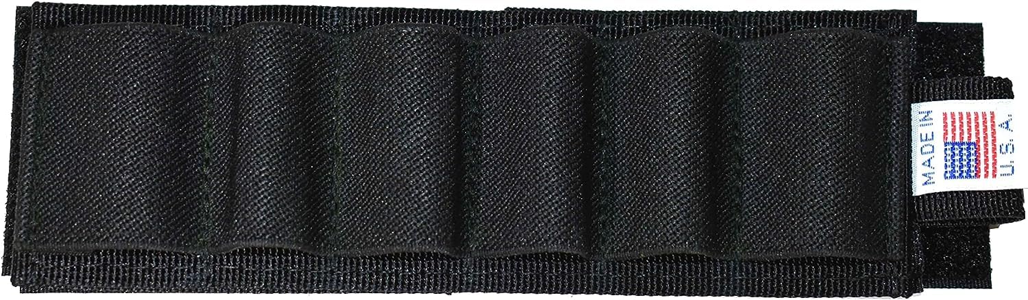 Trinity Shell Holder Compatible with Benelli M4 12 Gauge Pump Shells Carrier Hunting Accessory Holder Tactical Shell Pouch Ammo Shell Round slug Carrier Reload Adapter Target. Black