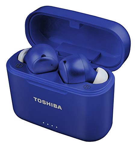 Toshiba Air Hush Active Noise Cancelling True Wireless Earphones, Midnight Blue (RZE-BT1050E)
