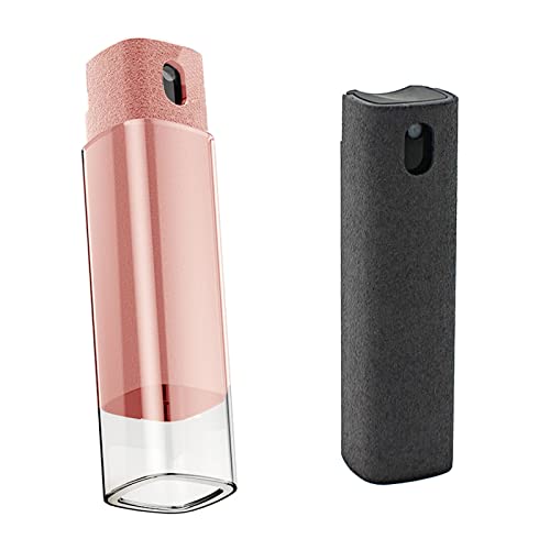 2 PCS Phone Screen Cleaner Eye Glasses Lens Cleaner Touchscreen Mist Cleaner, for All Phones, Laptop and Tablet Screens,Two in One Spray and Microfiber Cloth（No Liquid）