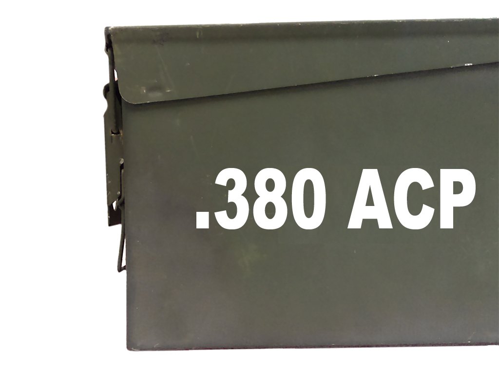 FGD .380 ACP Ammo Box Label Set (Decals) Two 6.54"x 1.5" one 3.27"x0.75" (Labels Only Ammo Can NOT Included)