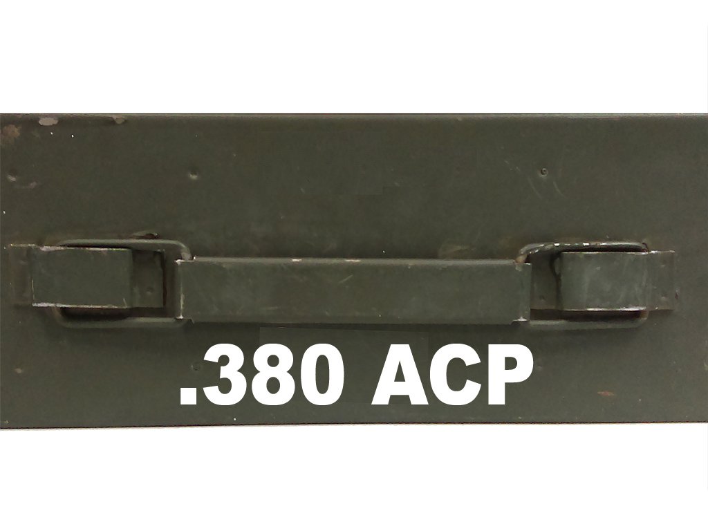 FGD .380 ACP Ammo Box Label Set (Decals) Two 6.54"x 1.5" one 3.27"x0.75" (Labels Only Ammo Can NOT Included)