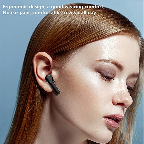 WPOW Wireless Earbuds,Noise Cancelling Earbuds Built-in 4 Mic, Bluetooth Headphones,IPX5 Waterproof, Deep Bass Bluetooth 5.1,Music Earbuds,Gaming Headphones