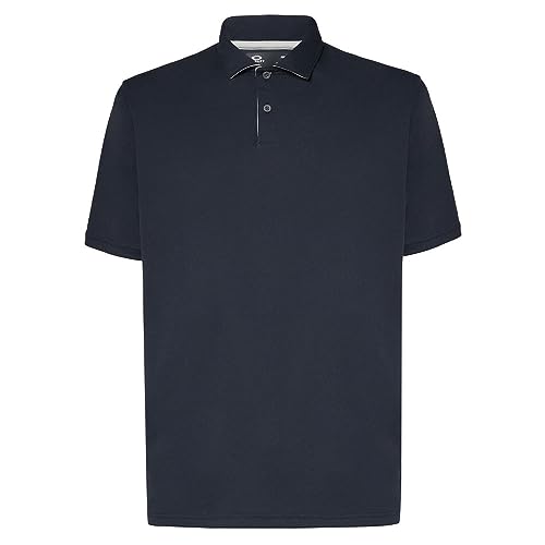 Oakley Mens Divisional Uv Ii Polo Shirt, Blackout, Large US