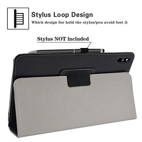 LiuShan Compatible with Huawei MatePad 10.4 case,Huawei Honor V6 case,PU Leather Slim Folding Stand Cover for Huawei MatePad 10.4" BAH3-AL00 BAH3-W09 / Honor V6 Tablet,Black