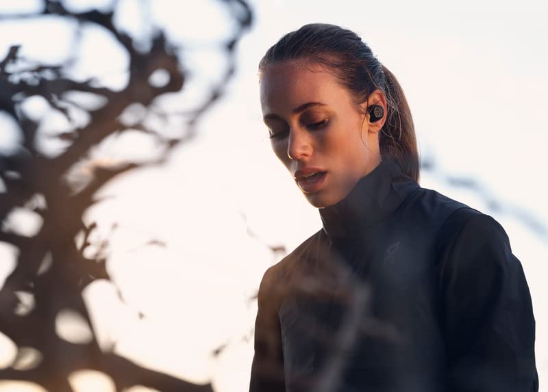 Bang & Olufsen Beoplay E8 Sport True Wireless in-Ear Bluetooth Earphones with Customizable Comfort Fit, Microphones and Touch Control and Wireless Charging Case, Black (Renewed Premium)