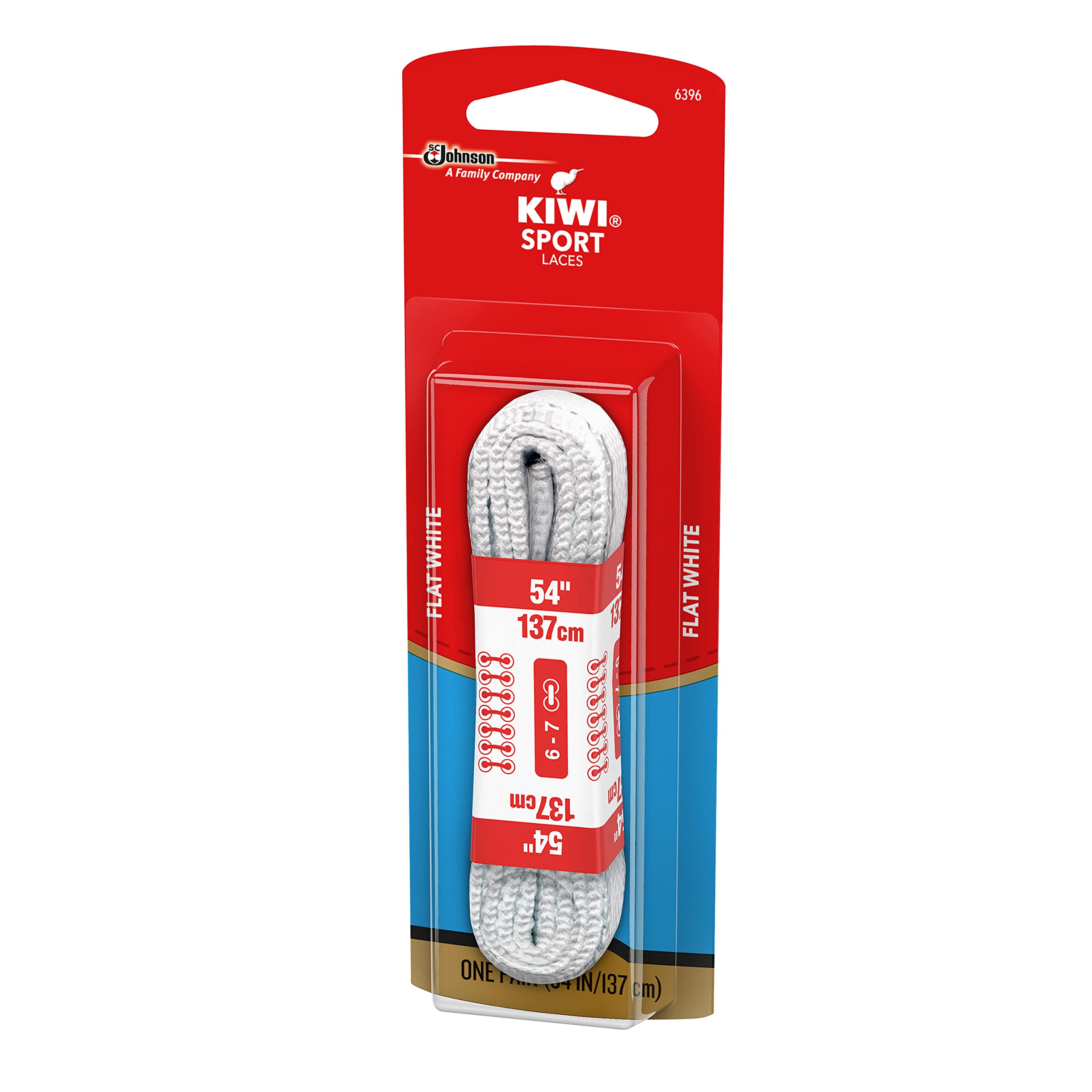 Kiwi 70432 54" White Sport Shoe Laces