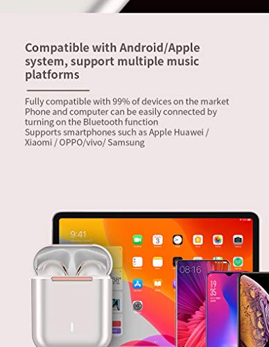 Wireless Earphone & Headphones Bluetooth 5.0 - Noise Cancelling and Waterproof True Sound (Rose Gold)