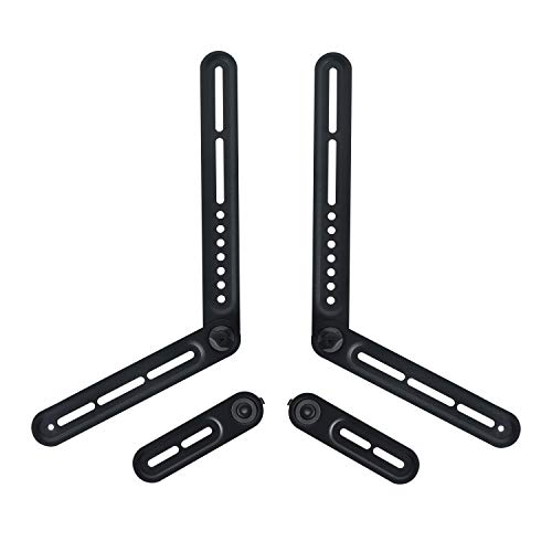 Dynavista Soundbar Mount Sound Bar TV Bracket for Mounting Above or Under TV, Fits 22lbs(10kg) with Adjustable Long and Short Extension Arm
