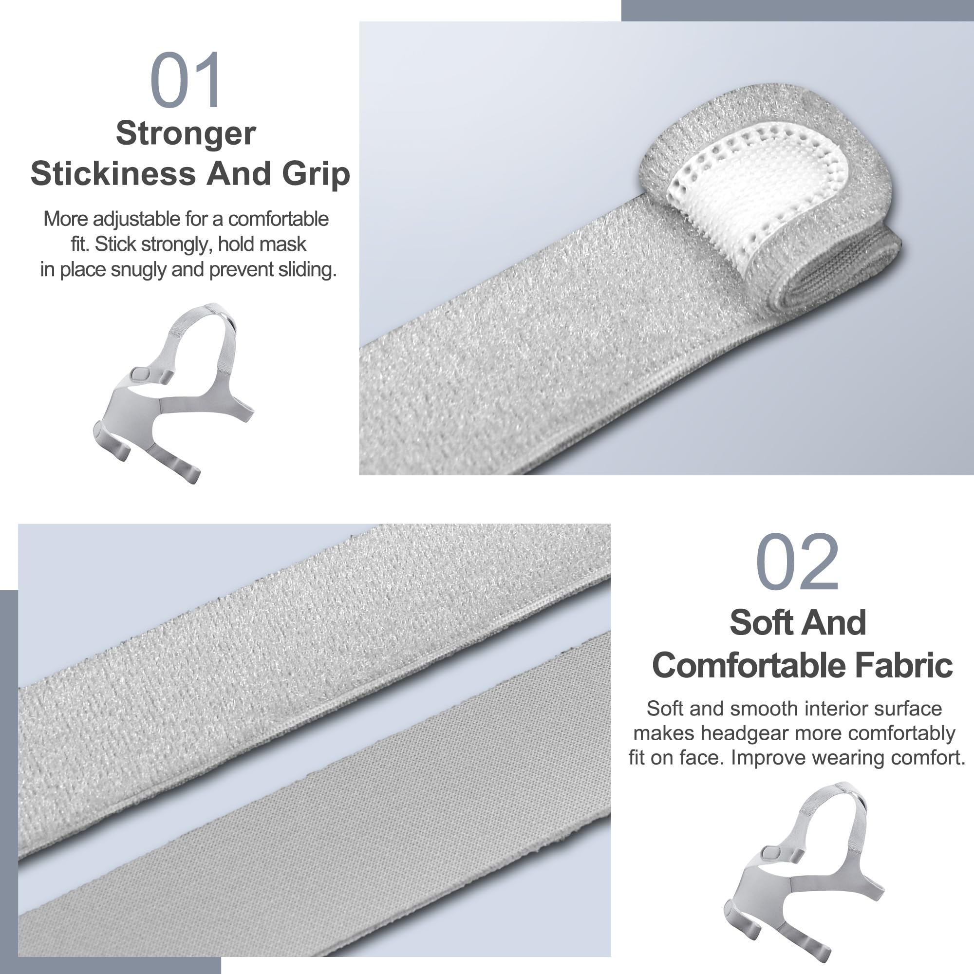 Replacement Frame Set for WISP,Including Cushion(S),Silicone Frame,Head Strap and Clips for Wisp,Not Fit Dreamwisp,Great Value Supplies by Medihealer