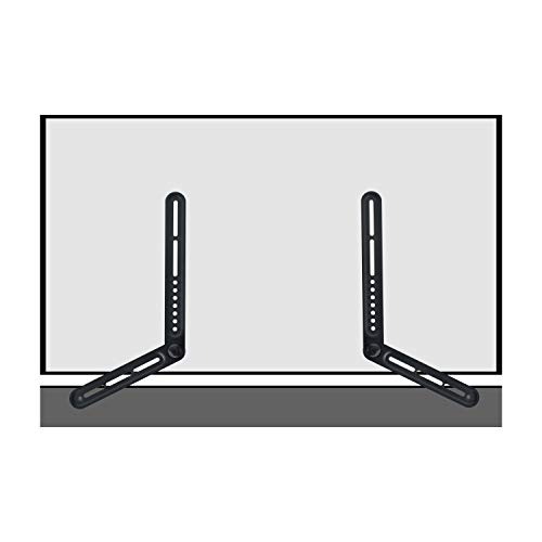 Dynavista Soundbar Mount Sound Bar TV Bracket for Mounting Above or Under TV, Fits 22lbs(10kg) with Adjustable Long and Short Extension Arm