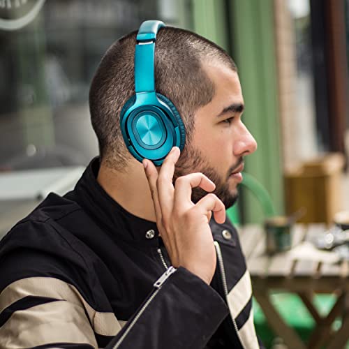 SE7 Max Active Noise Cancelling Headphones Bluetooth Headphones Wireless Headphones Over Ear Built-in Microphone Deep Bass, 30 Hours for Travel/Work/TV/Computer/Cellphone - Green