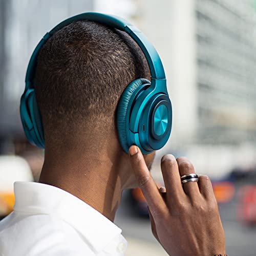 SE7 Max Active Noise Cancelling Headphones Bluetooth Headphones Wireless Headphones Over Ear Built-in Microphone Deep Bass, 30 Hours for Travel/Work/TV/Computer/Cellphone - Green