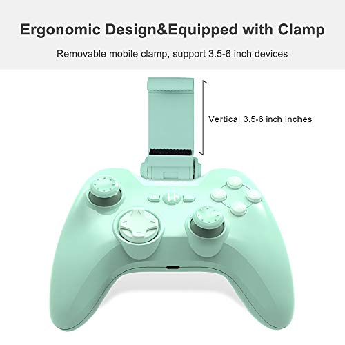 PXN 6603 MFi Controller Wireless Game Controller Portable Joystick Vibration Handle Gamepad for IPhone/IPad/IPod Touch/Apple TV (Green)