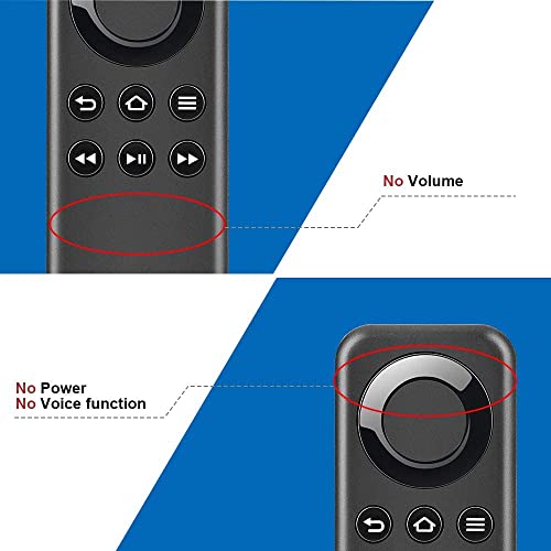 New CV98LM Replacement Remote Compatible with Amazon Fire TV Stick and Amazon Fire TV Box W87CUN CL1130 LY73PR PE59CV DV83YM CE0700 S3L46N E9L29Y EX69VW LDC9WZ A78V3N Without Voice Function