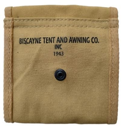 U.S WWII M1 Carbine Buttstock Ammo Ammunition Cartridge Magazine Pouch WW2 (Khaki)
