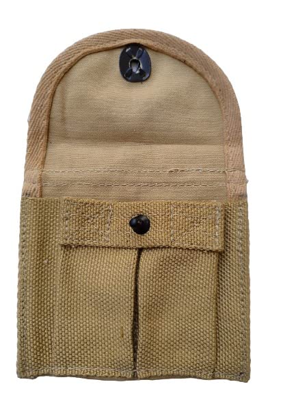 U.S WWII M1 Carbine Buttstock Ammo Ammunition Cartridge Magazine Pouch WW2 (Khaki)