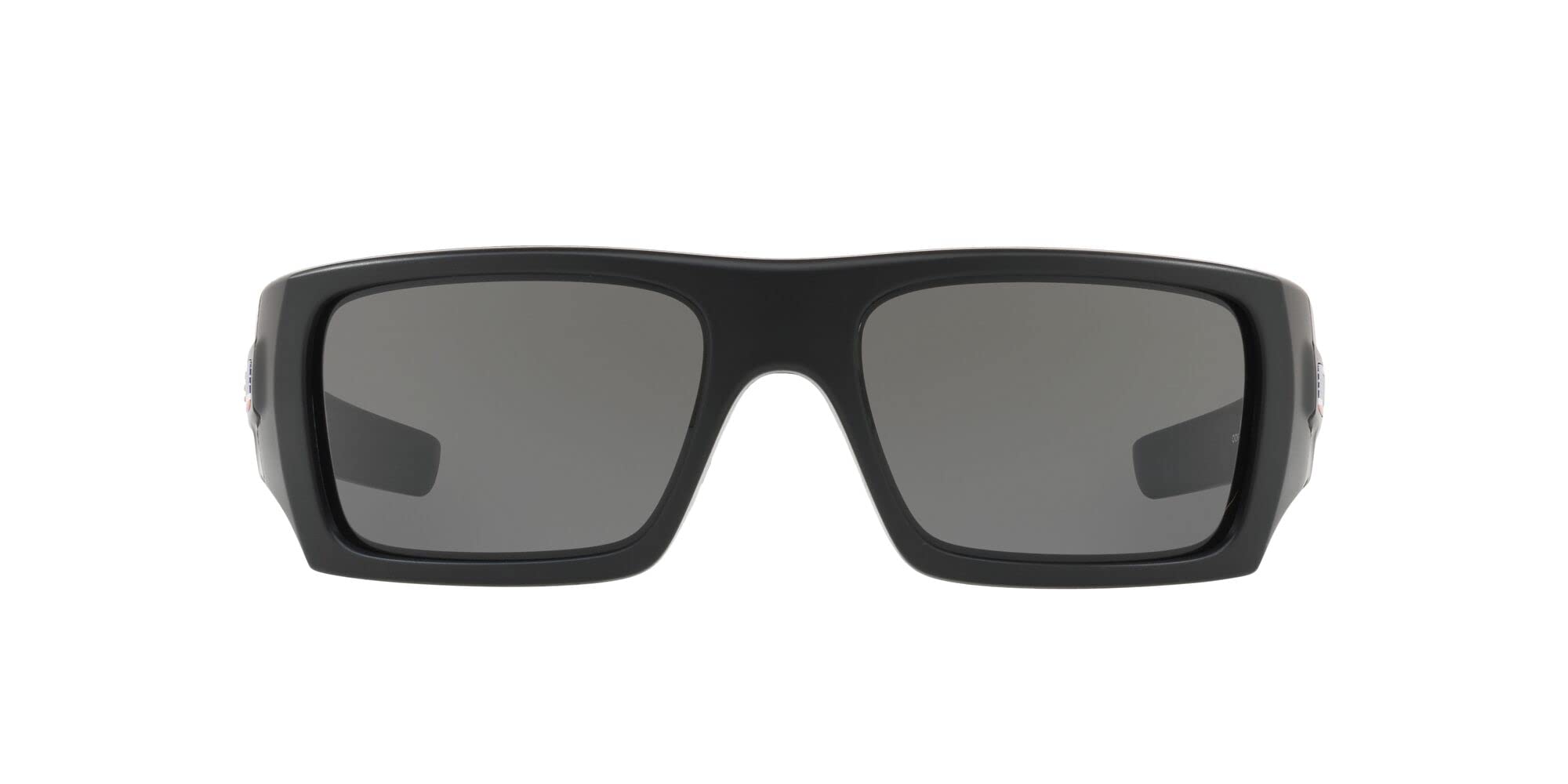 Oakley Men's OO9253 Det Cord Rectangular Sunglasses, SI Matte Black/USA Icon, 61 mm