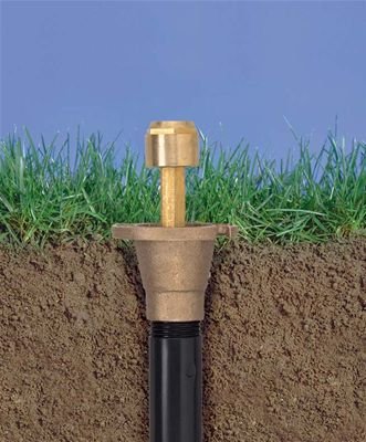 3-Pack Orbit 54070 Brass Pop-Up Flush Head Sprinkler with Full Pattern Spray Nozzle - Brass Pop-Up Sprinklers for Full Pattern Spray
