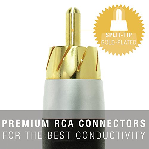 Mediabridge⢠Ultra Series Digital Audio Coaxial Cable (15 Feet) - Dual Shielded with RCA to RCA Gold-Plated Connectors - Black - (Part# CJ15-6BR-G2)