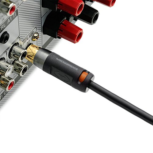 Mediabridge⢠Ultra Series Digital Audio Coaxial Cable (15 Feet) - Dual Shielded with RCA to RCA Gold-Plated Connectors - Black - (Part# CJ15-6BR-G2)