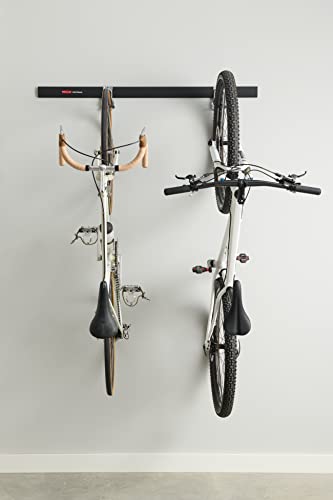 Rubbermaid FastTrack Garage Storage Bike Storage Kit, 3 Piece, All in One Rail Hook Kit Organizer, Heavy Duty Organization for Home/Garage/Wall/Shed