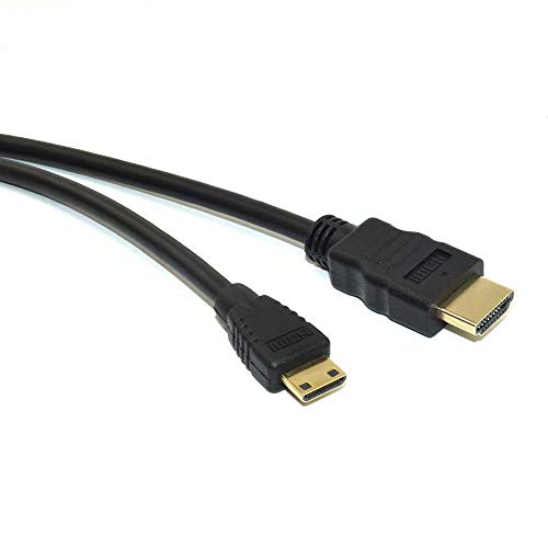 AlyKets 10ft HDMI to Mini HDMI Cable, Camera HDMI Data Cable for Nikon D3400 ,D3500, D7500, D850,D810 D7000 D500, Canon EOS R, EOS RP, EOS 5D Mark IV, EOS 6D Mark II, 7 Pico Projector