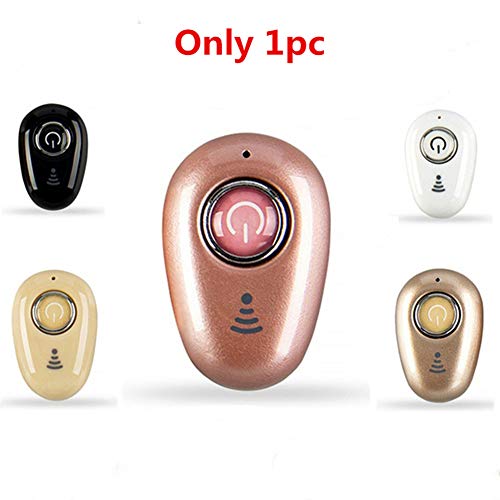 Gilroy Bluetooth Earbud, Single Wireless Earphone, Mini Bluetooth Headset Hands-Free Car Headphone, Bluetooth Earpiece for Smart Phones PC TV Audiobook White