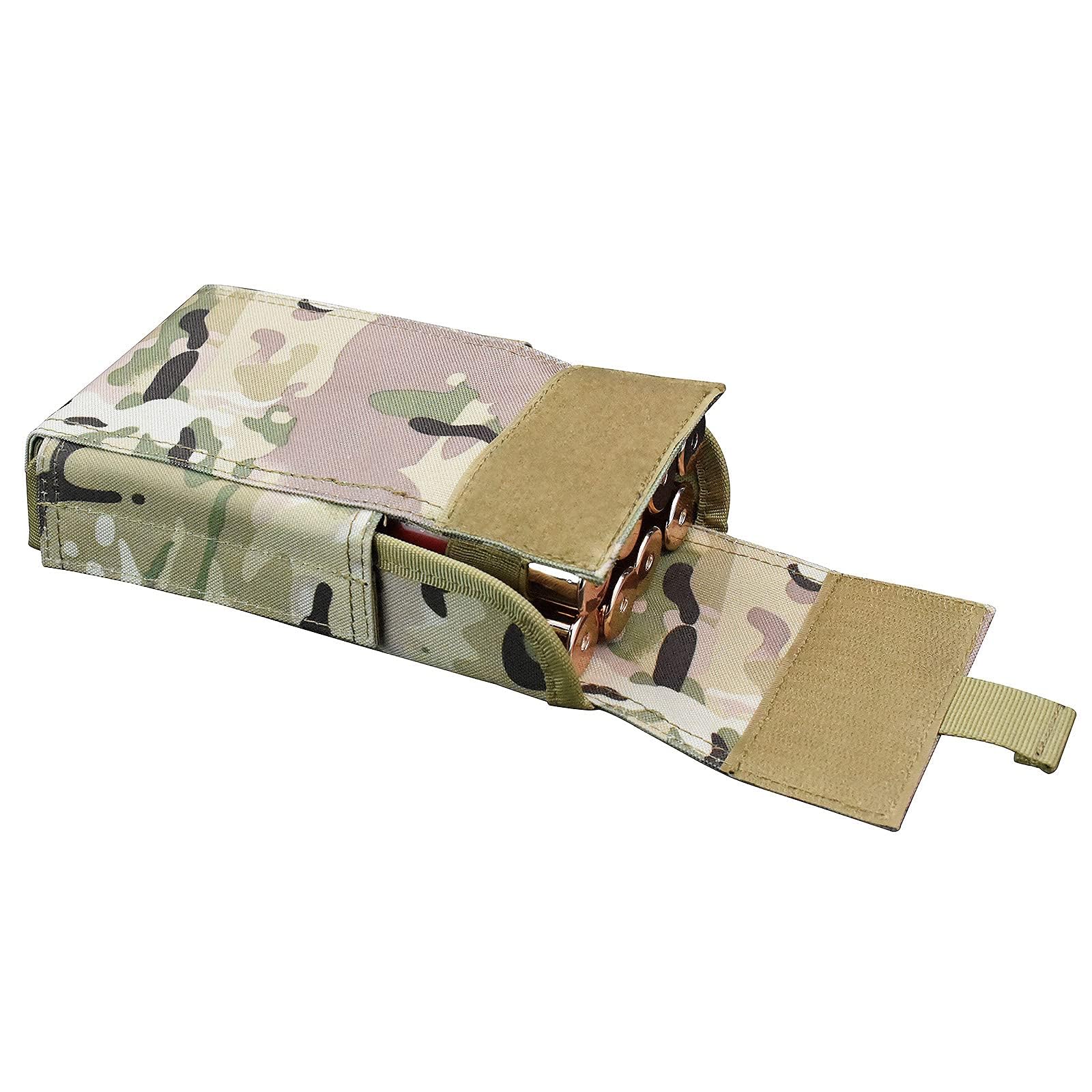 Binboll MOLLE Bullets Bag 16 Rounds Shotshell Nylon Accessory Bag for Belt Waistband Magazine Pouch (CP 25 Holes)