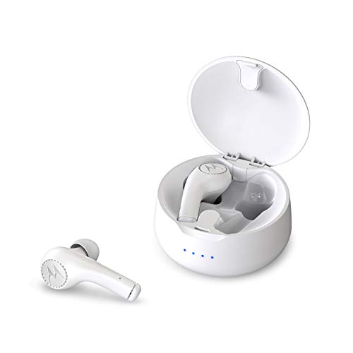 Motorola VerveBuds 500 True Wireless in-Ear Headphones - Cordless Earbuds with Microphone - Use as a Mono Bluetooth 5.0 Headset - Stereo Sound, Dual Mic, 9 Hours Playtime - Voice Assistant Compatible