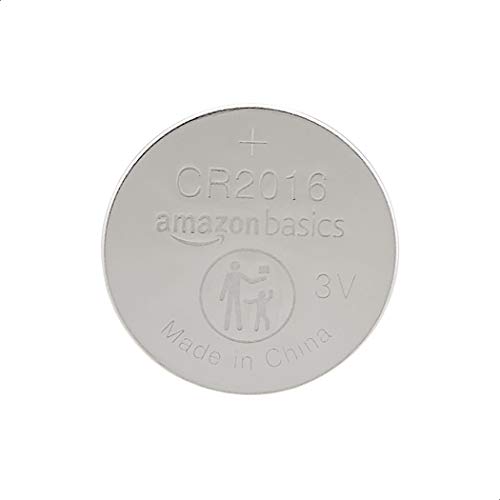 Amazon Basics 4-Pack CR2016 Lithium Coin Cell Battery, 3 Volt, Long Lasting Power, Mercury-Free