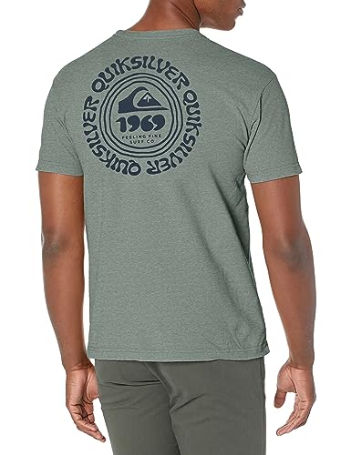 Quiksilver Men's Full Circle Mod Tee Shirt, Medium Grey Heather 233