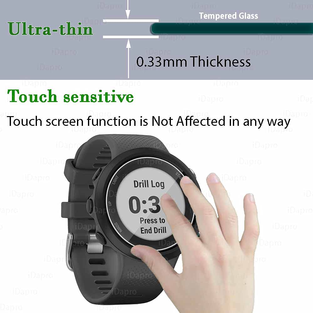 iDaPro Screen Protector for HUAWEI GT 2 pro Watch [4 Pack] GT2 pro Tempered Glass Anti-Scratch Bubble-Free Easy Installation