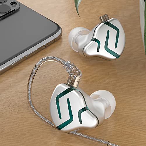 KZ ZES electrostatic Dynamic Hybrid Technology 3.5 mm Earphones Wired Earphones with Microphone IEM bass Earbuds in Ear Headset zes kz IEM (with mic)