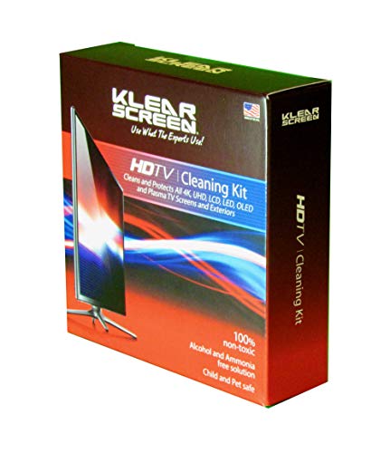 Klear Screen Large TV Cleaning Screen Cleaner for Tvs, Gaming Monitors, LCD, LED, OLED, LED, Made in The USA
