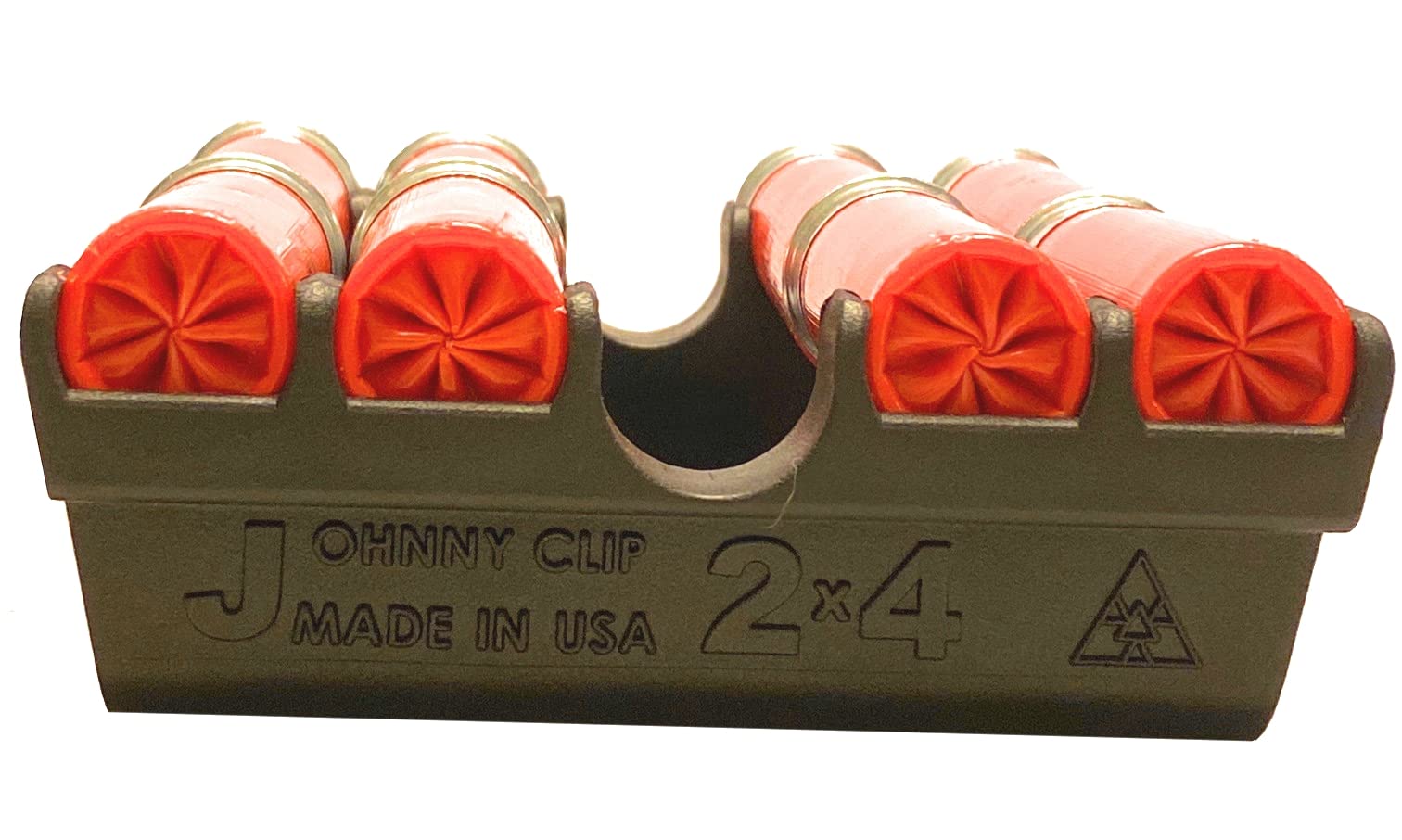 Johnny Clip 2x4-12 Gauge Caddy-Quad Loader-Speed Loader for 3 Gun Practical Shotgun-12 Gauge ShotShell Carrier Holder