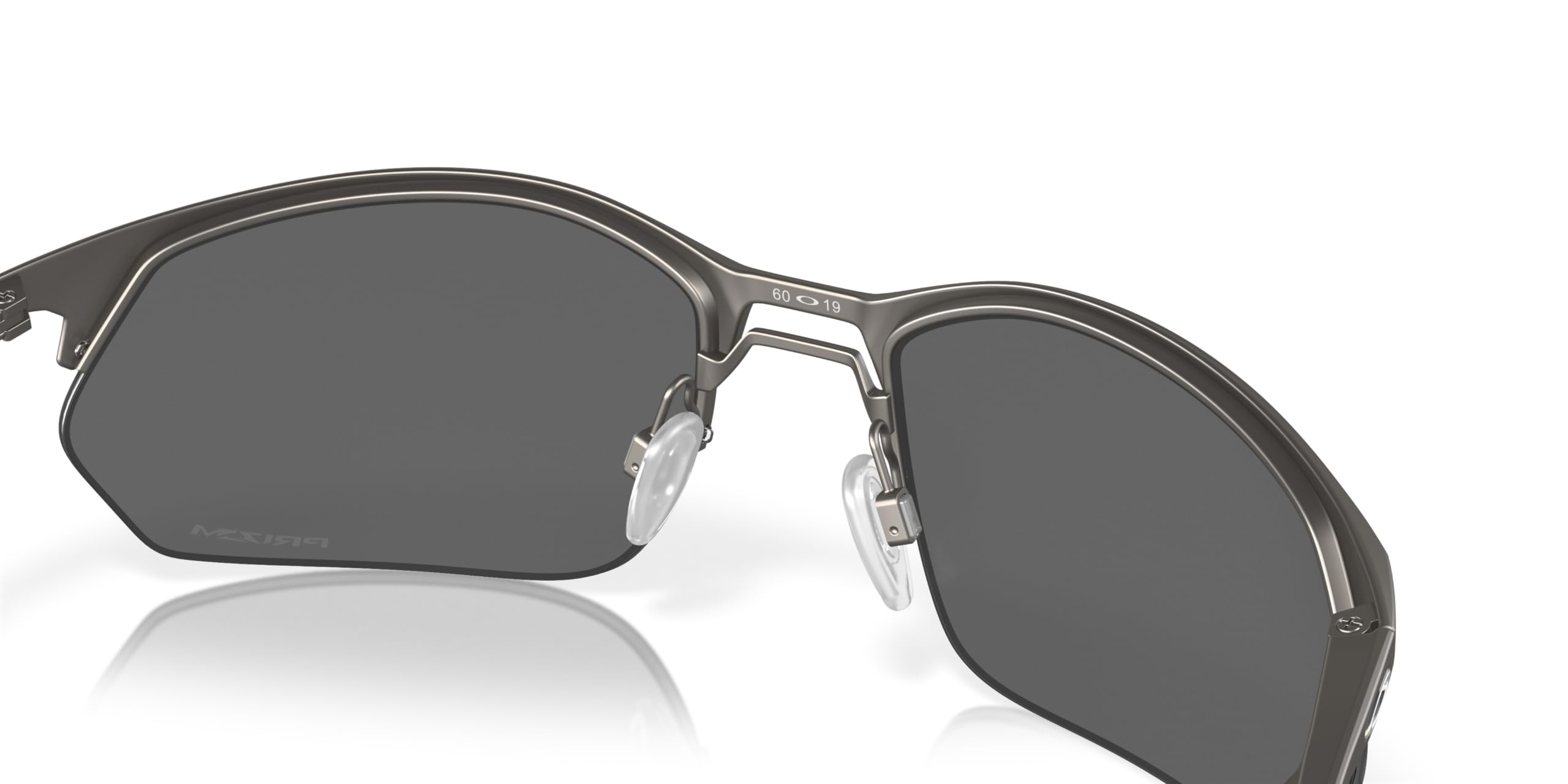 Oakley Men's OO4145 Wire Tap 2.0 Rectangular Sunglasses, Matte Gunmetal/Prizm Black, 60 mm