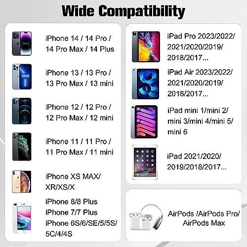 [Apple MFi Certified] iPhone Charger,Compatible for iPhone Charger,3Pack 10FT Fast Chargers Lightning Cable for iPhone 14/13/12/11/Xs/XR X/8/7/iPad iPod AirPods