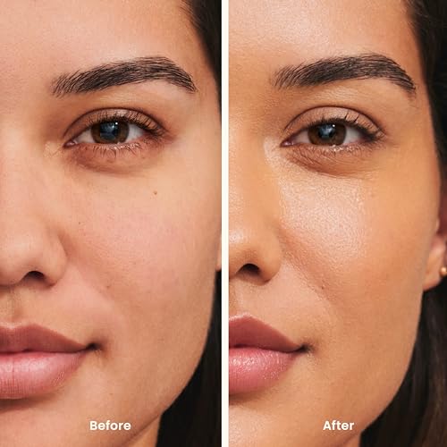 JOAH Perfect Complexion Under Eye Concealer and Hydrating Serum, Korean Makeup for Dark Circles and Puffiness, Peptide Serum with Medium Coverage, Cushion Tip Applicator
