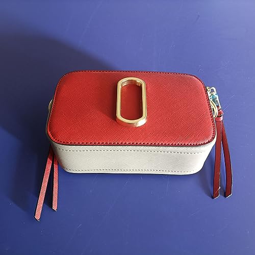 Camera bag crossbody bags for women Camera purses shoulder bags for women (Red)